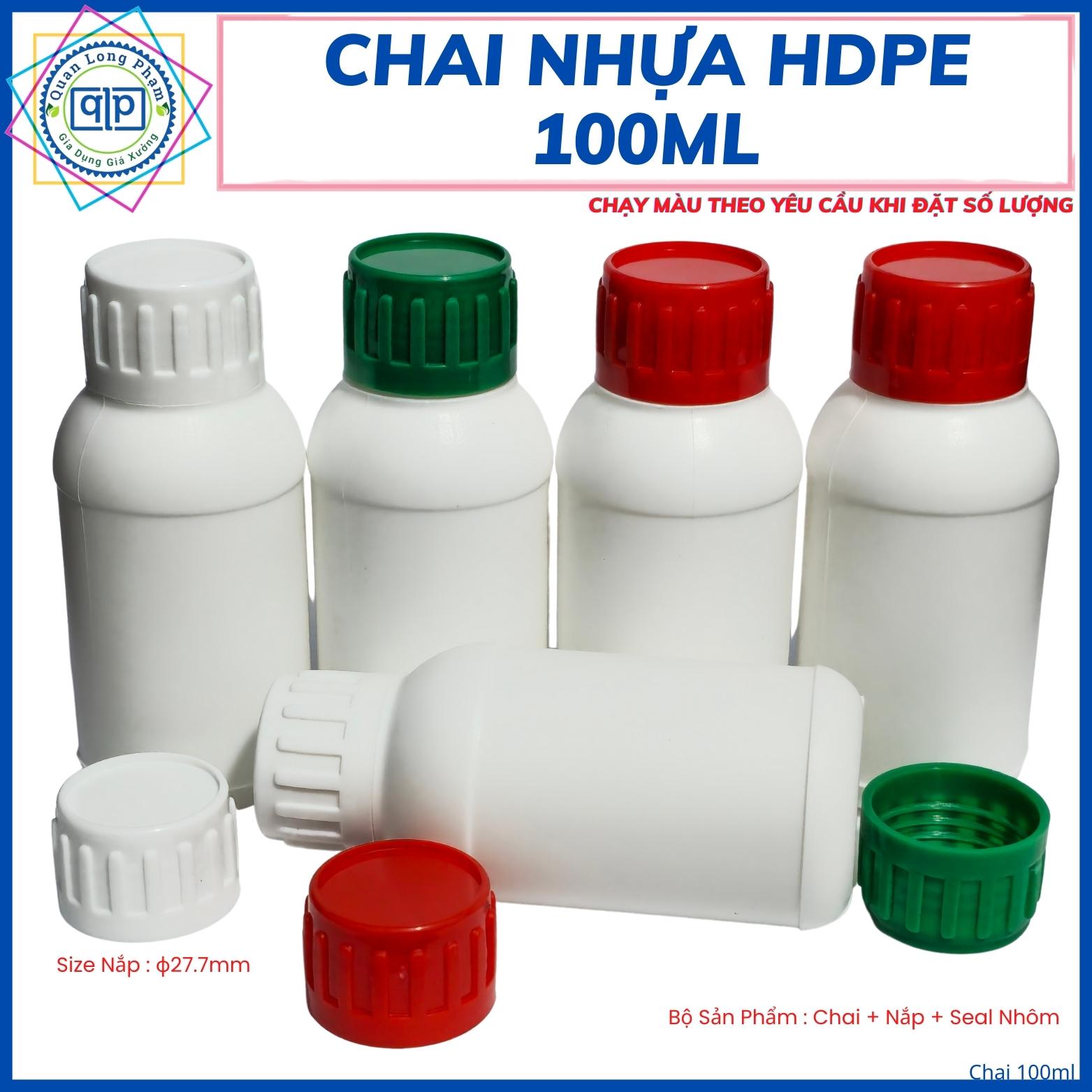 Chai Loại Dày Bền Nhựa HDPE 100ml